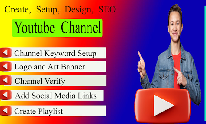Create setup a professional youtube channel with banner by Dmamirhamza ...