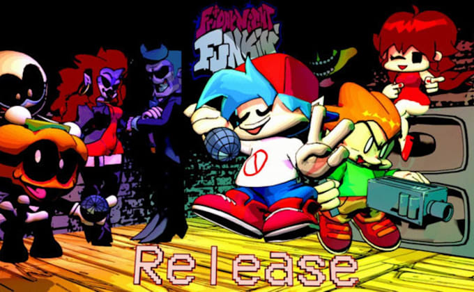 Create fnf mod background illustration, fnf mod design, fnf mod sprite ...