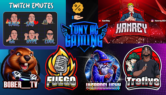 Craft amazing twitch, stream overlay, twitch logo and banner for kick ...