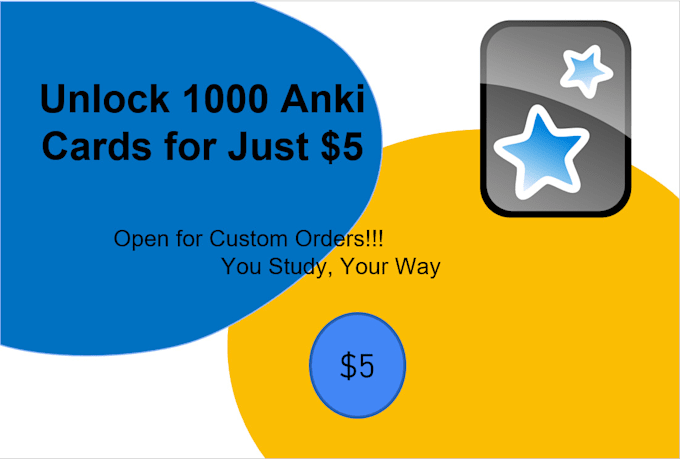 Create 1000 anki cards for just 5 dollars by Cheshmi | Fiverr