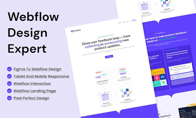 Develop webflow website, figma to webflow, webflow design, webflow template by David_eni | Fiverr