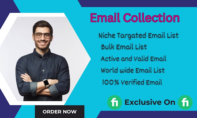 Find niche targeted, valid, bulk email list and email collection for you by Dmarketer_joe | Fiverr