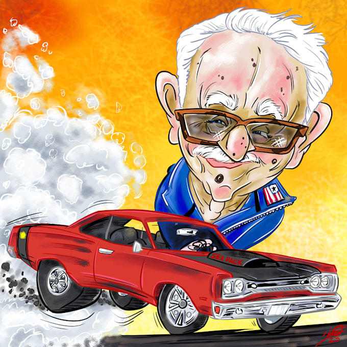 Exaggerate your uniqueness in a colorful caricature by Lewisone | Fiverr