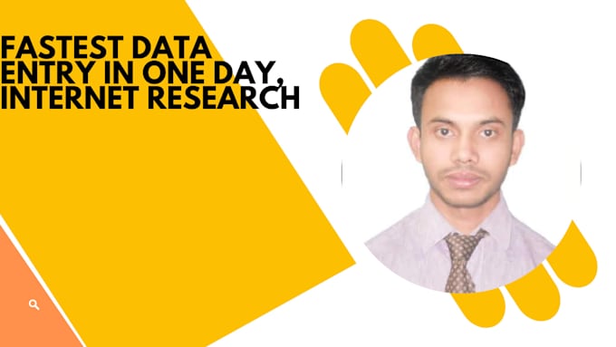 Do fastest data entry in one day, internet research by Jamil_data | Fiverr