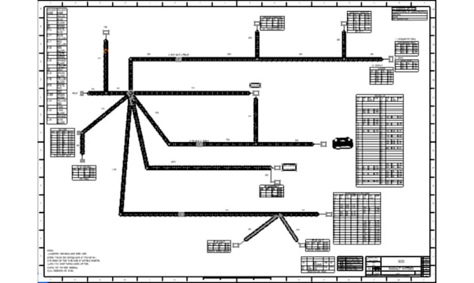 Design and develop of 3d routing, flattening, 2d drafting of wiring ...