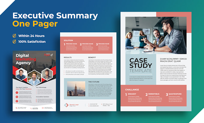 Design one pager executive summary by Arxihad | Fiverr