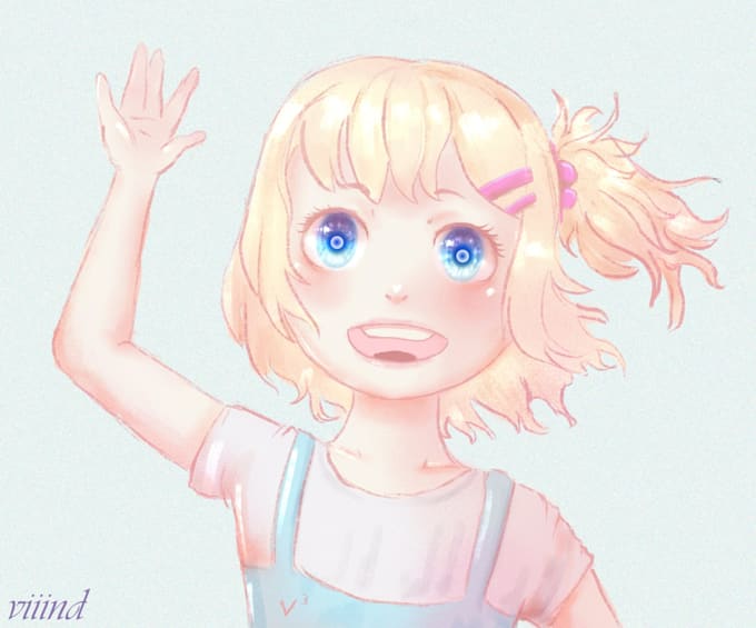 Do pastel anime style characters illustration for any projec by Viiind ...