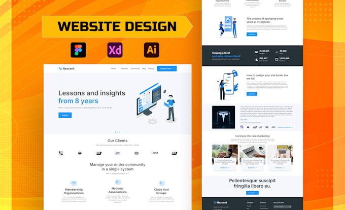 Create cool website or mobile app ui ux design by Grafix_club | Fiverr