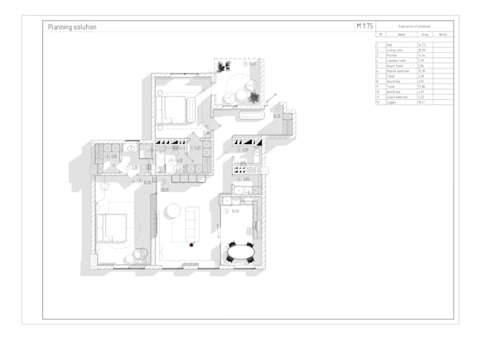 Create working drawings of interior design by Leleka_design | Fiverr