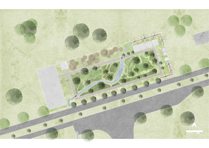 Render 3d site plans perspective and section in photoshop by Napalette ...