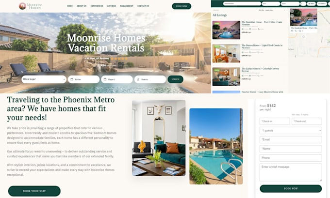 Property management website and vacation rental with airbnb by Carson46 ...