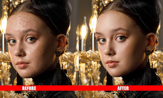 Do high end photo retouching, skin retouching, in photoshop by Alex_bystrov | Fiverr