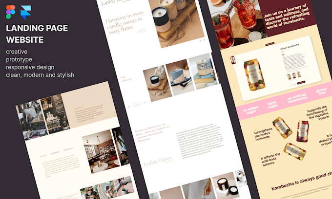 Design a responsive landing page by Gosiakrzywobock | Fiverr