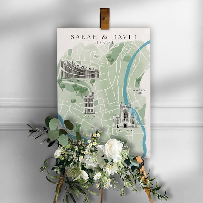 Create a hand drawn custom map by Sister_studio | Fiverr