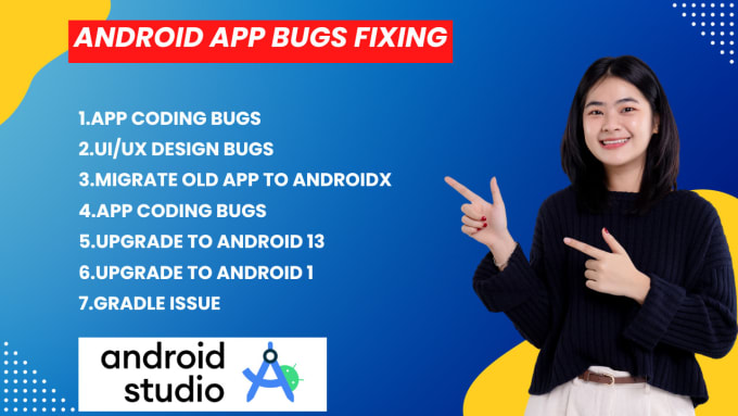 Fix bugs and reskin android app in android studio by Shahinraj309 | Fiverr Fix bugs and reskin android app in android studio by Shahinraj309 | Fiverr