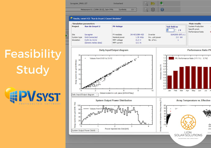 Design solar pv system in 3d and pvsyst simulation report by Klaudiamaur | Fiverr