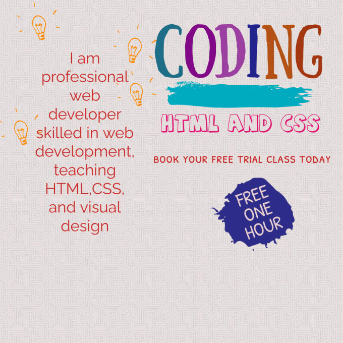 Teach You Coding Using Html And Css By Techsolution141 Fiverr
