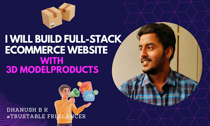 Do Full Stack Ecommerce Website With 3d Model Products By Dhanushbk