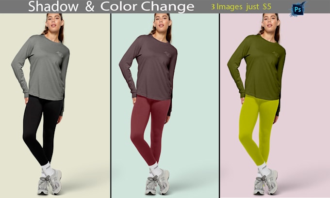 Do color change,recolor,drop shadow and change background by ...