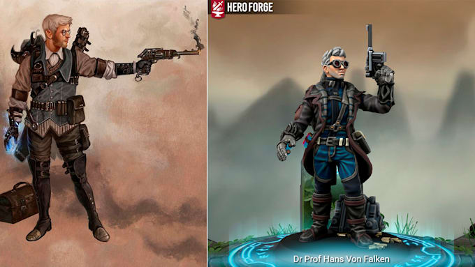Design your character in hero forge from an image by Dm_carlos_a | Fiverr