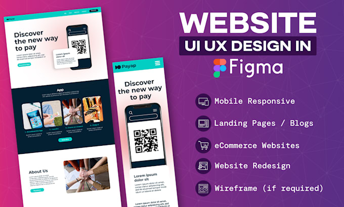 Do website ui ux design in figma, professional and responsive ui design ...