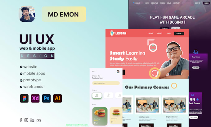 Do ui ux design for you by Emon_ui_ux_dsgn | Fiverr