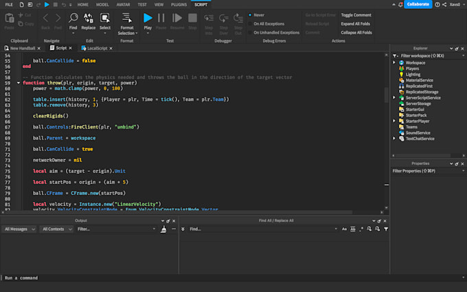 Make a roblox script for you by Xavszero | Fiverr