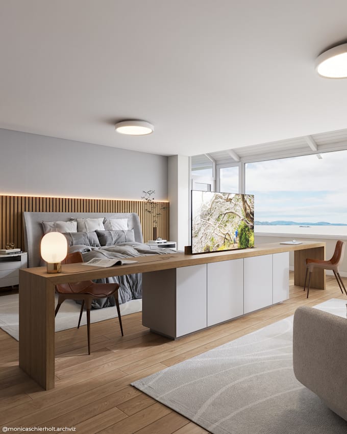 Create 3d rendering for your interior designer project by Monica_archviz | Fiverr