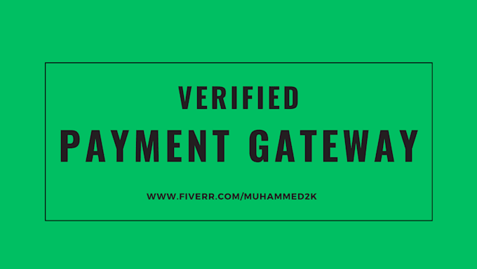 Create verified payment gateway to your store, paypal,stripe by Muhammed2k | Fiverr