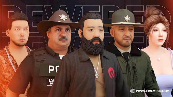 Make customized fivem peds, gta 5 custom ped, fivem clothing, face ... Make customized fivem peds, gta 5 custom ped, fivem clothing, face ...