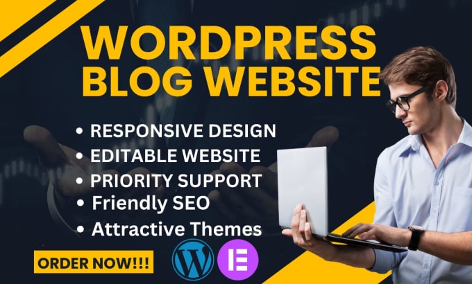 Create responsive wordpress websit design and blog website by Moon_488 ...