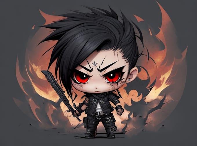 Draw cute or badass chibi character or sticker for you by Kanalbalam ...