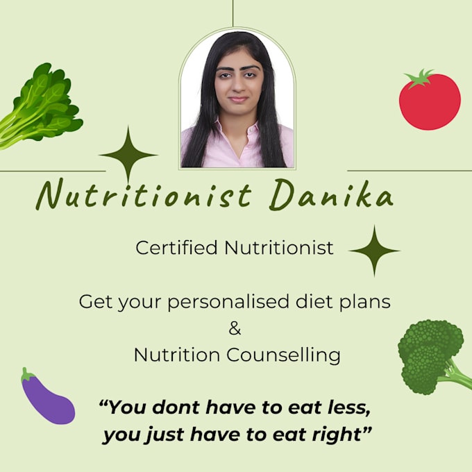 Make personalised diet plan for you by Danikamanocha | Fiverr