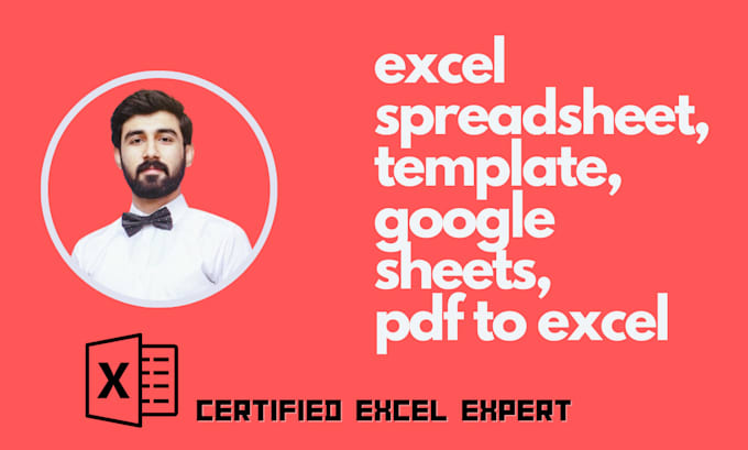 Design attractive excel template, google sheets, pdf to excel by ...