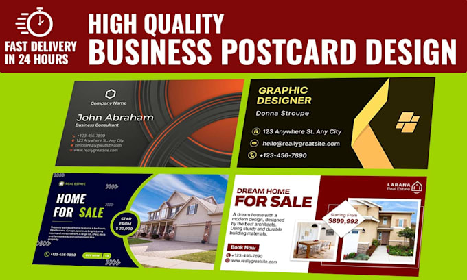 Design business eddm, direct mail, or real estate postcard by Sharjeeldesigns | Fiverr