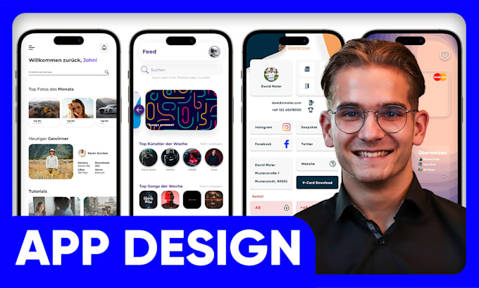 Create a stunning app design for your new projekt by Benmakrucki | Fiverr