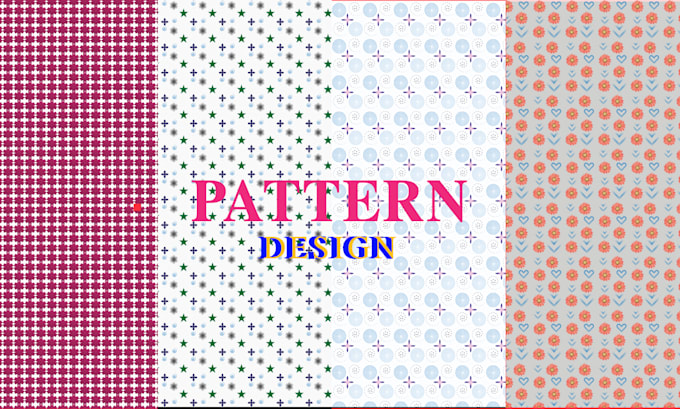 Seamless fabric textile vector pattern design by Fonddesign | Fiverr