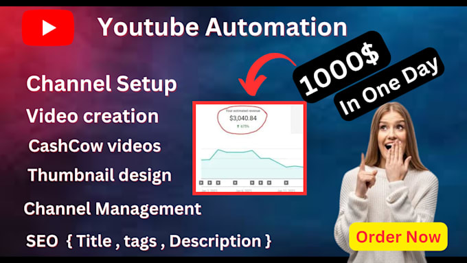 Create youtube automation channel upload top 10 cash cow videos by Editoriram | Fiverr