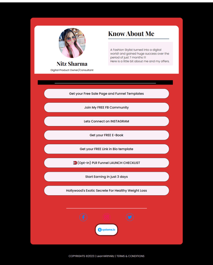 Setup your attractive link tree landing page, lead magnet funnel by ... Setup your attractive link tree landing page, lead magnet funnel by ...