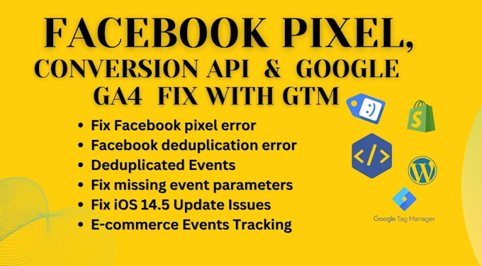 Setup shopify facebook pixel conversion api with gtm serverside tracking by ga4 by Allahi490 ...