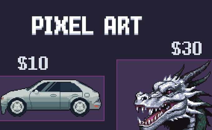 Draw anything in pixel art by Randomatlas | Fiverr