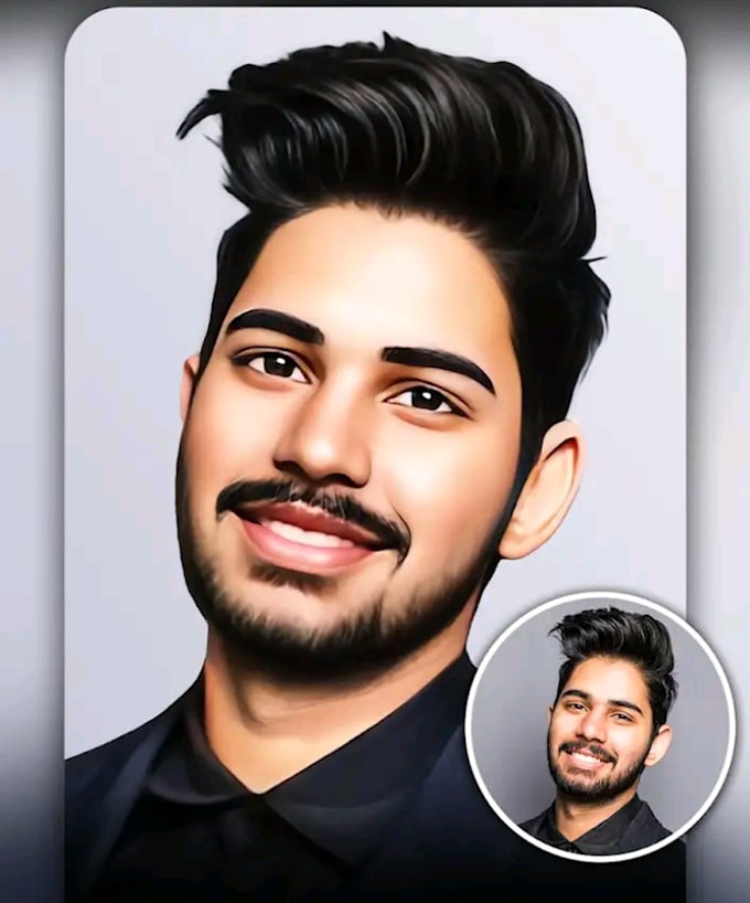 Create cartoon caricature from your photos by Vaibhavpadhya | Fiverr