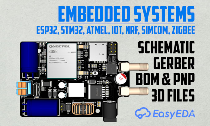 Make esp32, stm32, arduino, iot, nrf, gps, lorawan, zigbee embedded pcb design by Abdulmobeen596 ...