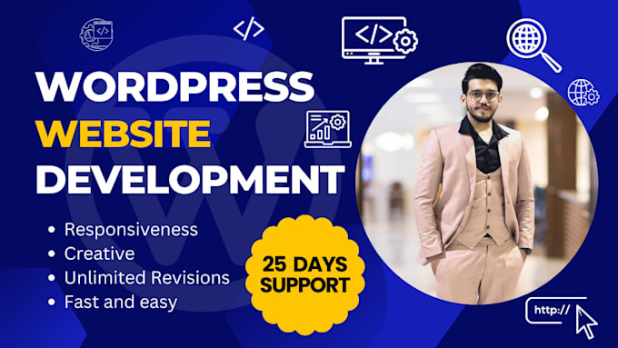 Create wordpress website design redesign and woocommerce store by M ...