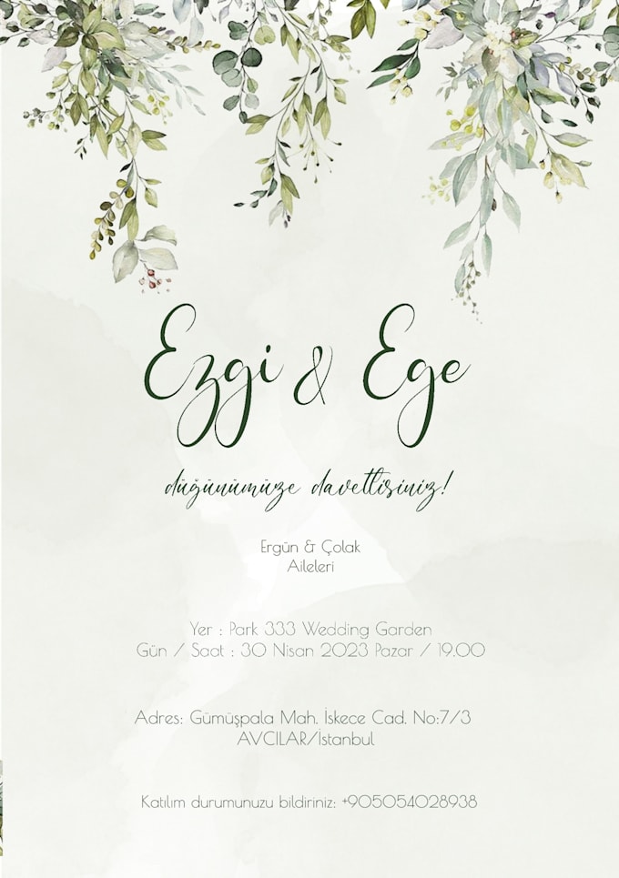 Do different creative and high quality invitation designs by Ergunelif ...
