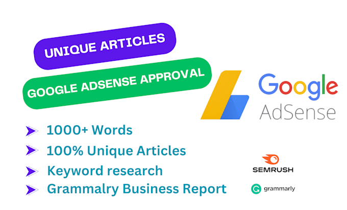 Provide 35 unique seo articles and blog post writing for google adsense approval