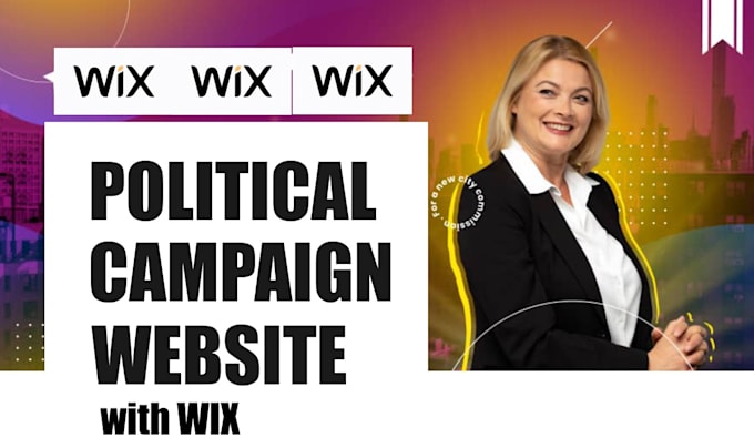 Design wix political campaign website, political website, election ...