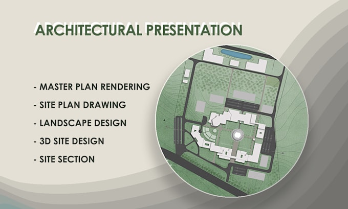 Draw and render your master plan or site plan by Najahsaidh | Fiverr