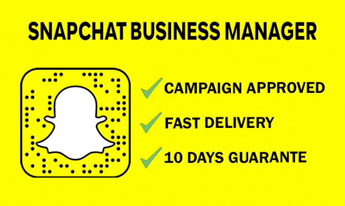 Create you an approved snapchat ads manager by Ussef23 | Fiverr