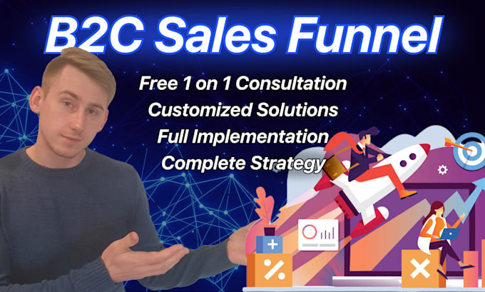 Develop and implement a b2c sales funnel by Mielu_design | Fiverr